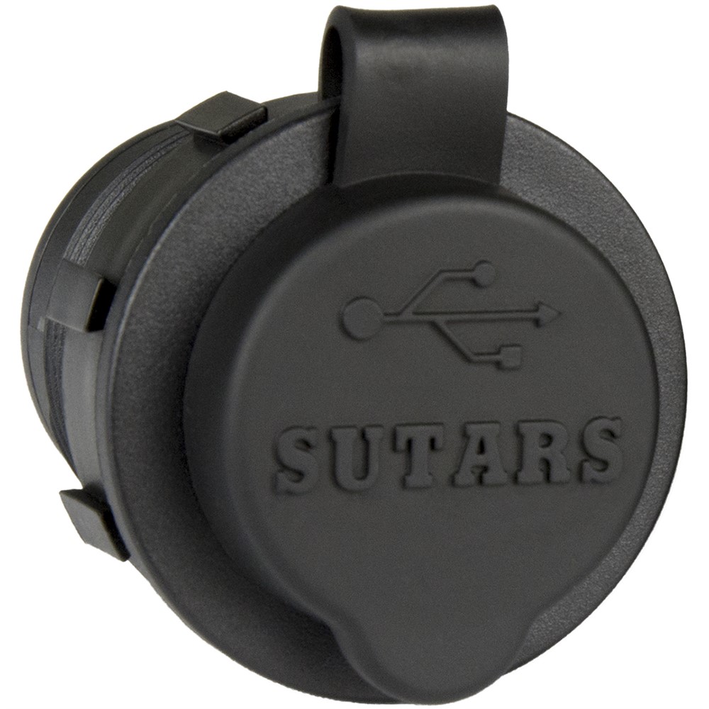 DUBBELT USB-UTTAG SVART MAX 5 A