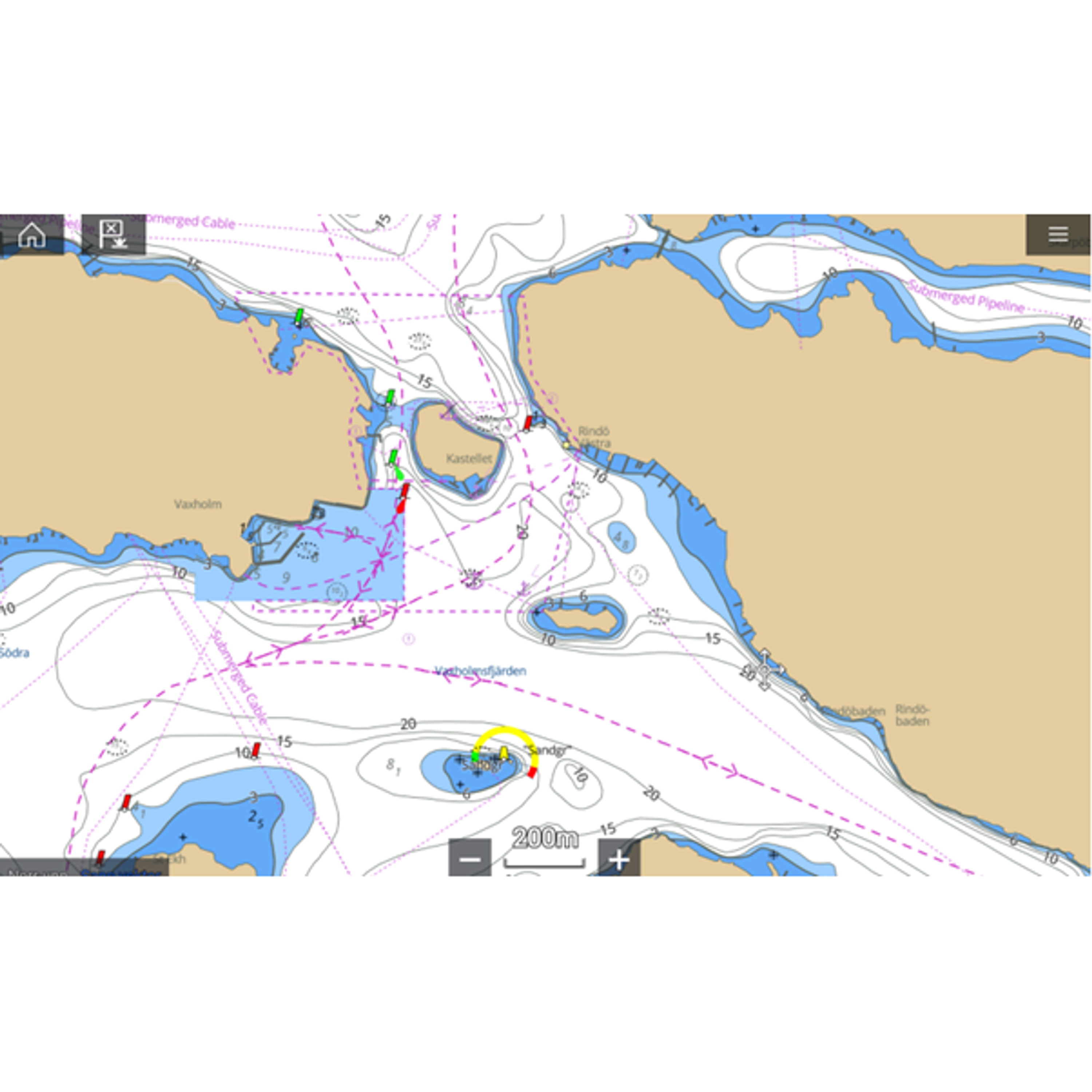 LIGHTHOUSE CHART SWEDEN